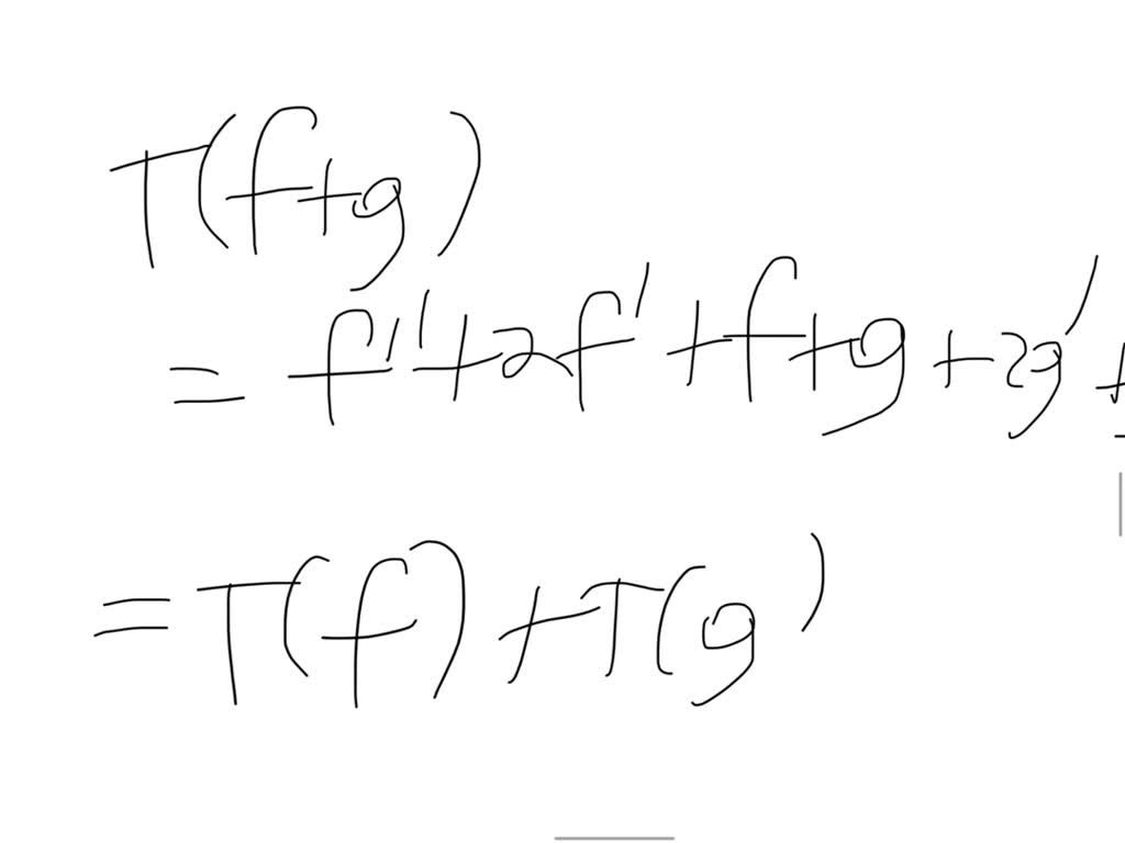 Find Out Which Of The Transformations For Those That Are Linear