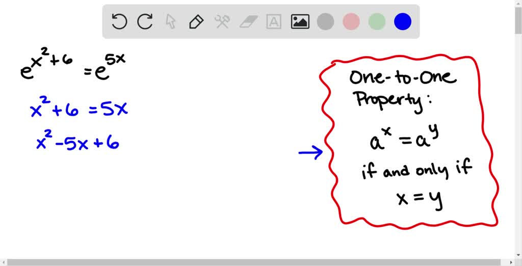 In Exercises 51 - 58, use the One-to-One Property to solve the equation ...