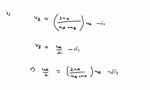 SOLVED: Object B is at rest when object A collides with it. The collision is one-dimensional and ...