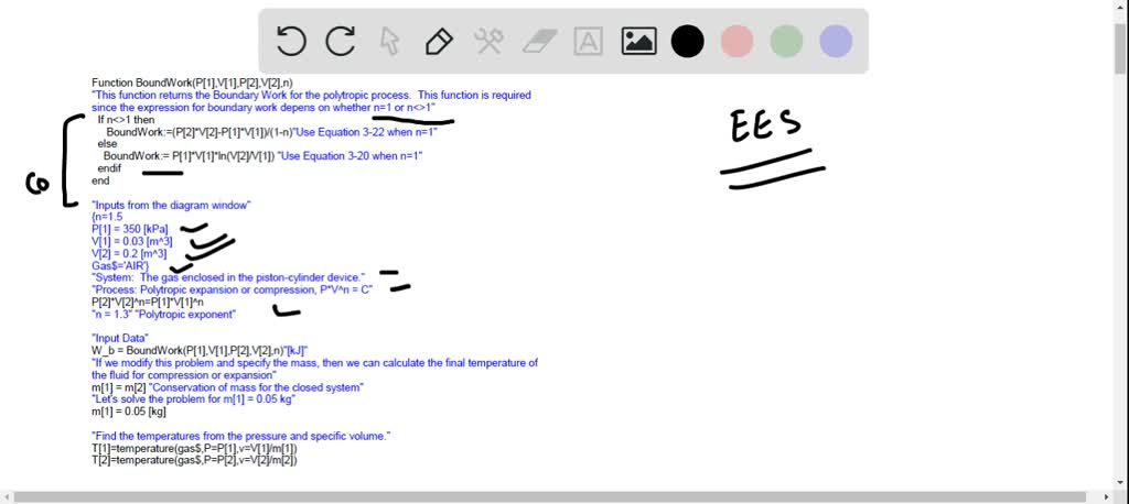 SOLVED:Using appropriate software, plot the process described in the problem on a P-V diagram ...