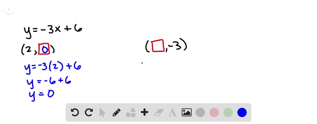 Find the missing coordinate to complete the ordered-pair solution to ...