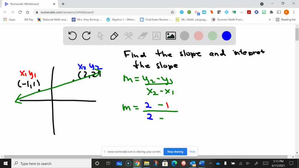 SOLVED:In Problems 11-14, (a) find the slope of the line and (b ...