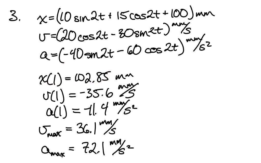 SOLVED:The vertical motion of mass A is defined by the relation x=cos ... SOLVED:The vertical motion of mass A is defined by the relation x=cos ...
