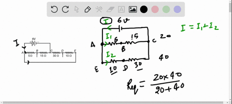 SOLVED:Four resistors are connected as shown in the following figure. A ...