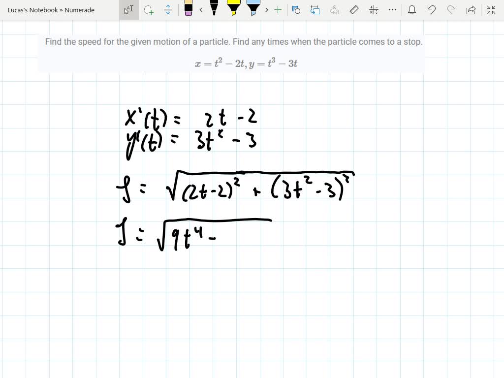SOLVED:(Continuing Question 32). A particle moves such that its position at time t is given by r ...