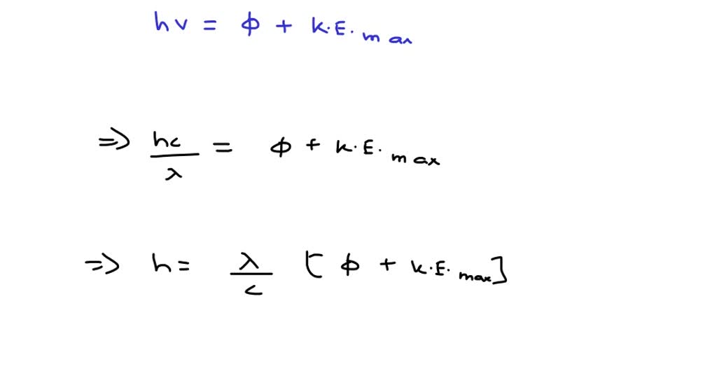 The work function of a tungsten surface is 5.4 eV. When the surface is ...