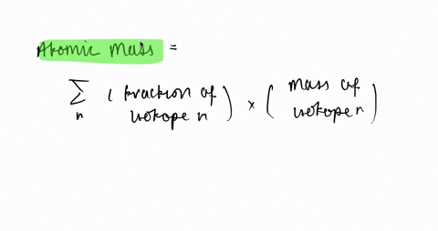 SOLVED:An element has four naturally occurring isotopes with the masses ...