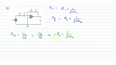SOLVED:9Consider the op-amp circuit shown in Figure P14.12. Each op-amp has an average input ...