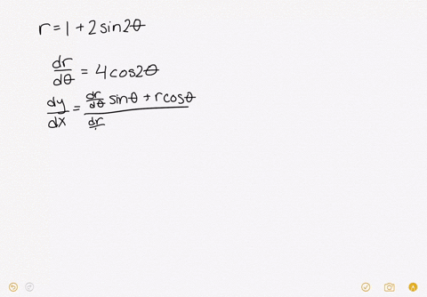 SOLVED:Find the slope of the line tangent to the following polar curves ...
