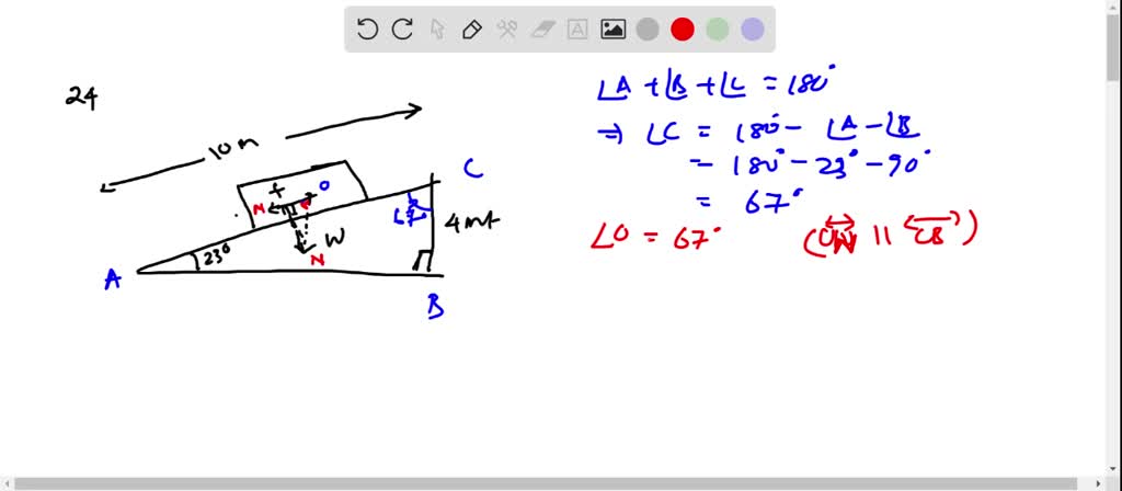 SOLVED:When an object is placed on a ramp, part of its weight w (which is a downward force) is ...
