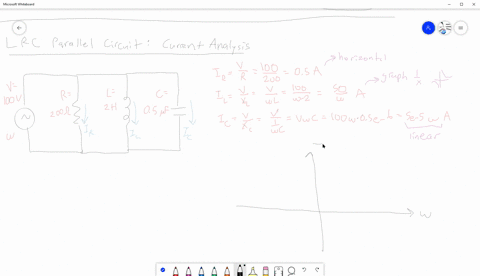 SOLVED:An L-R-C parallel circuit is connected to an ac source of constant voltage amplitude V ...