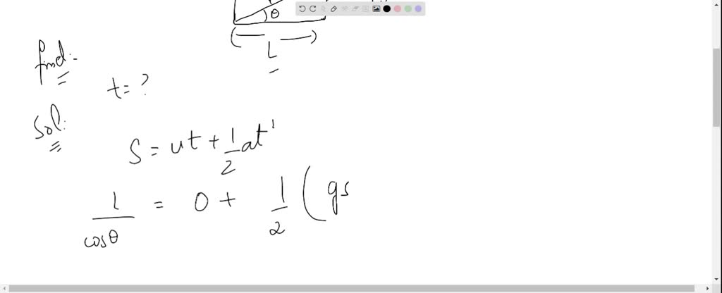 SOLVED:A particle slides down a smooth inclined plane of elevation θfixed in an elevator going ...