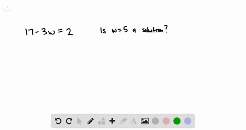 ⏩SOLVED:Check to see if the given value of the variable is or is not… | Numerade