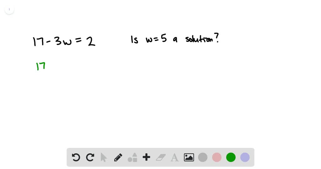 ⏩SOLVED:Check to see if the given value of the variable is or is not… | Numerade