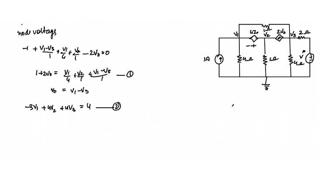 SOLVED: 6.66 For the circuit shown in Fig.P6.66, find the labeled node ...