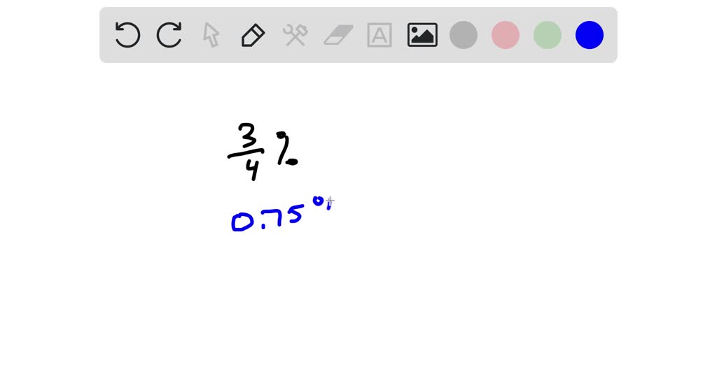 ⏩SOLVED:Convert three-quarter percent to a decimal. | Numerade ⏩SOLVED:Convert three-quarter percent to a decimal. | Numerade