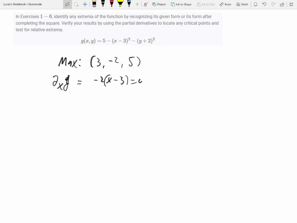 SOLVED In Exercises 1 6 Identify Any Extrema Of The Function By 