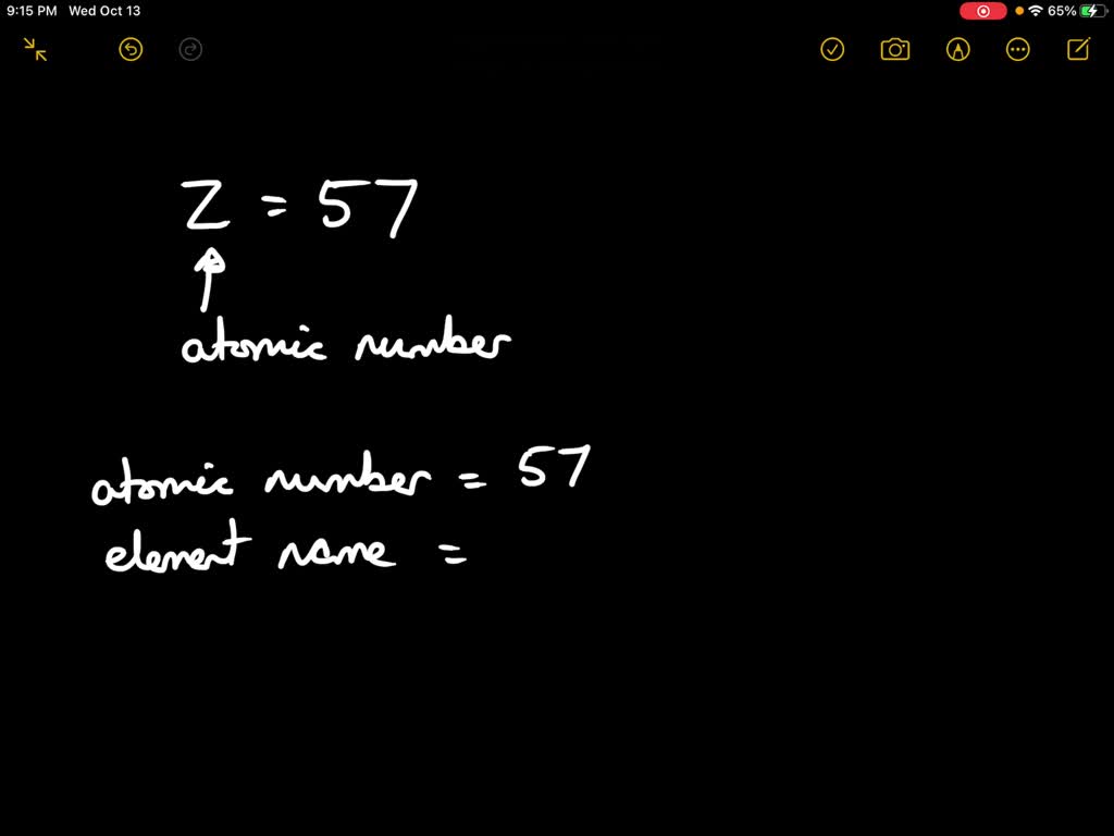 SOLVED:What are the symbol, name, and atomic number of the element with ...