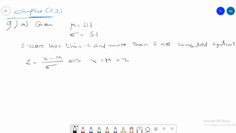 ⏩SOLVED:Consider a value to be significantly low if its z score is ...