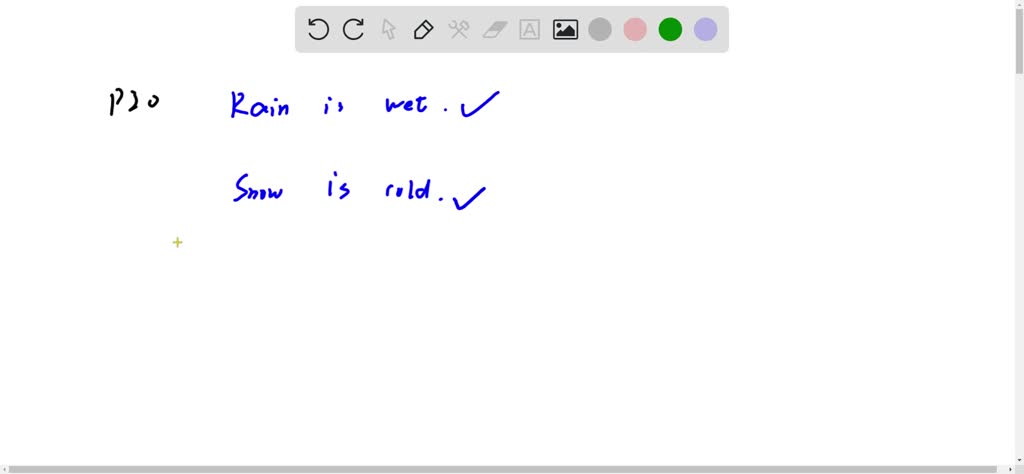 SOLVED: Classify each statement as true or false. Rain is wet and snow ...