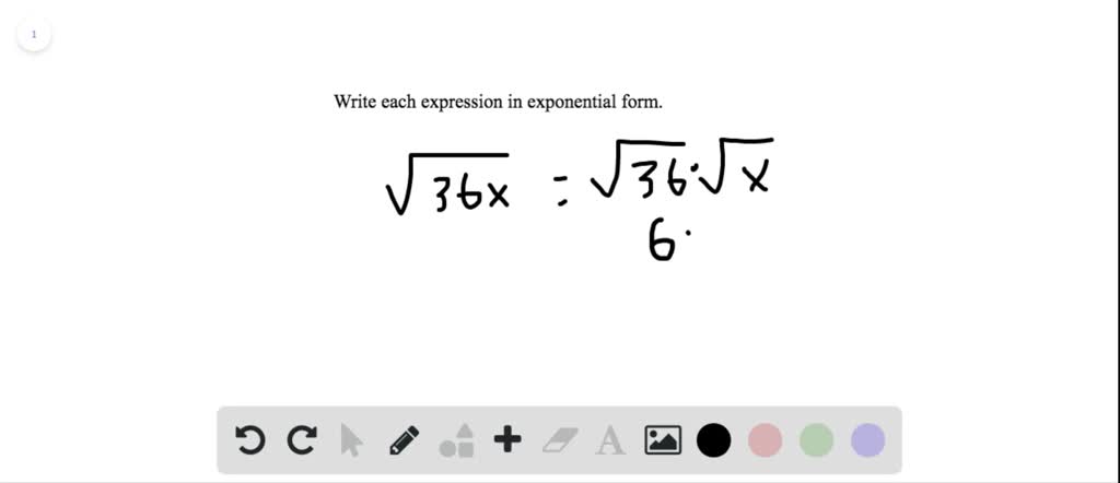 SOLVED:Write each expression in power form a x^b for numbers a and b ...