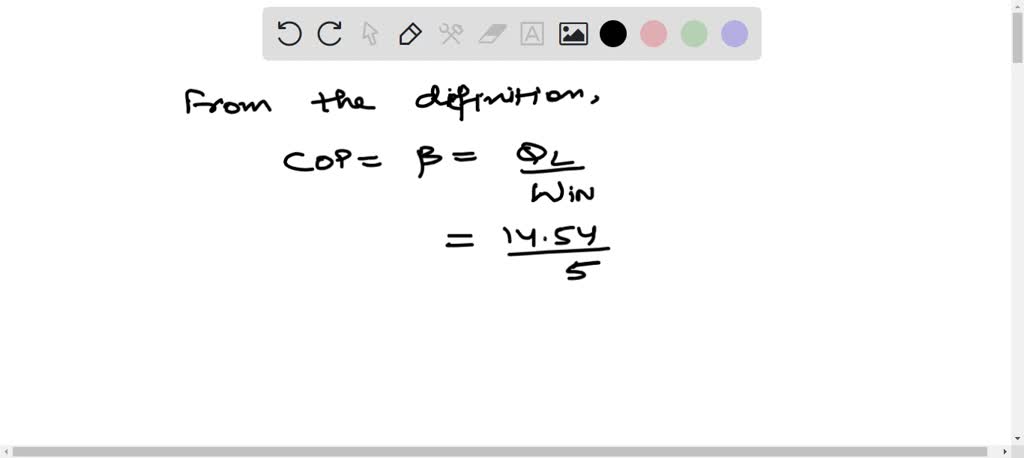 ⏩SOLVED:Calculate the COP of the R-134 a refrigerator described in ...