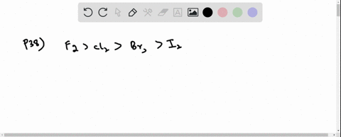 SOLVED:Give an example of oxidation of one halide by another halogen ...