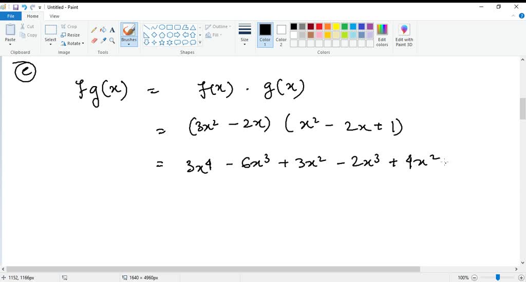 SOLVED:For each of the following functions, with domain equal to the ...