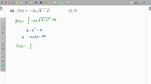 SOLVED: Find an equation for the function f that has the given derivative and whose graph passes ...