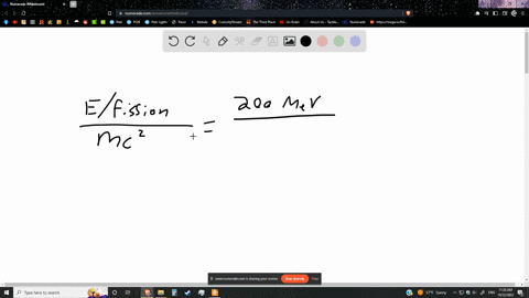 SOLVED:(I) The energy produced by a fission reactor is about 200 MeV ...