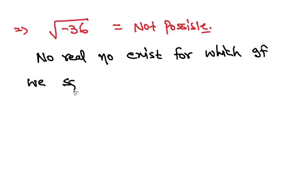 SOLVED Using The Definition Of A Square Root Explain Why 36 Is Not