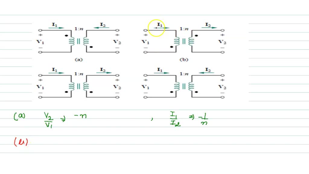 SOLVED:As done in Fig. 13.32, obtain the relationships between terminal ...