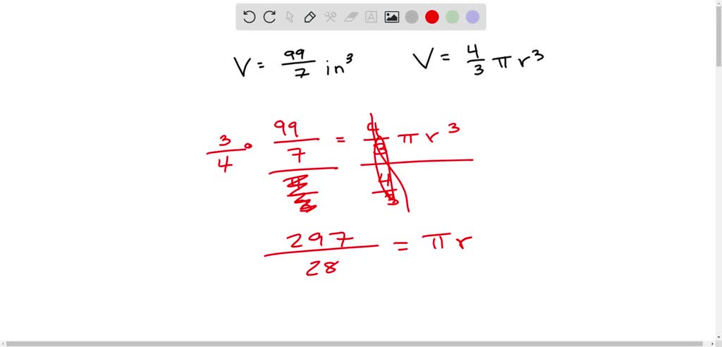 SOLVED:Use the calculator value of π. A sphere has a volume equal to ...