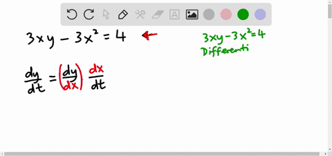 SOLVED: Suppose that x and y are both differentiable functions of t and ...