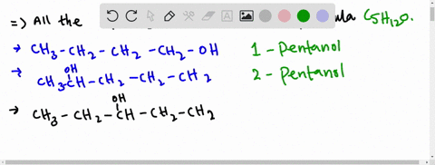SOLVED:Draw the condensed structural formulas and give the IUPAC names for all the aldehydes and ...