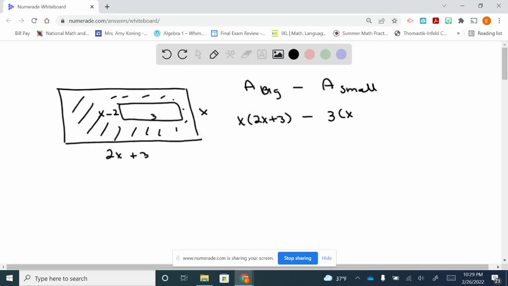 VIDEO solution:Use geometry to solve the problems. Find a polynomial that represents the area of ...