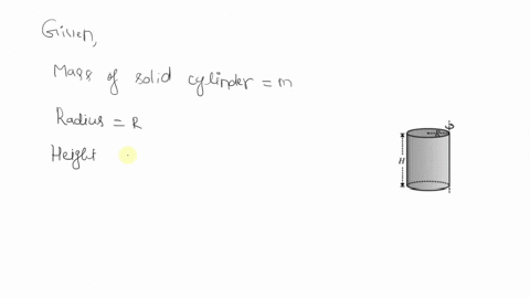 SOLVED:Calculate the moment of inertia of a uniform solid cylinder of ...