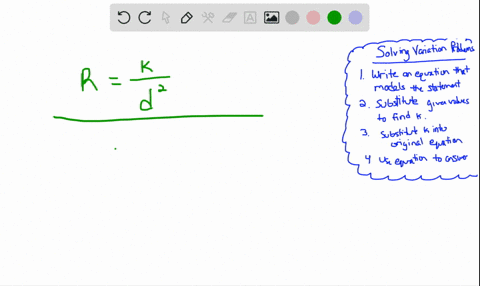SOLVED:Continue to use the four-step procedure for solving variation problems given on page 561 ...