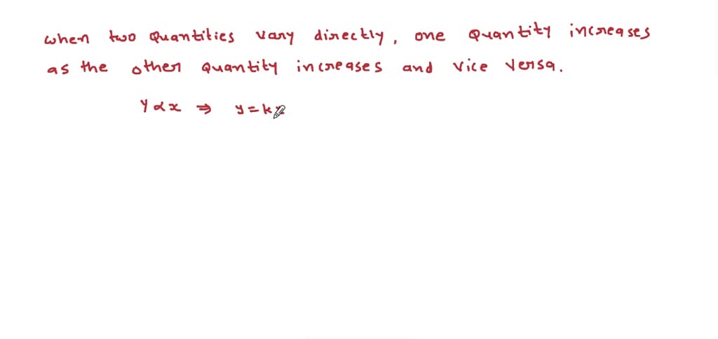 SOLVED:What does it mean if two quantities vary d…