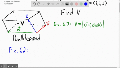 SOLVED:Find the volume of the parallelepiped determined by the position ...