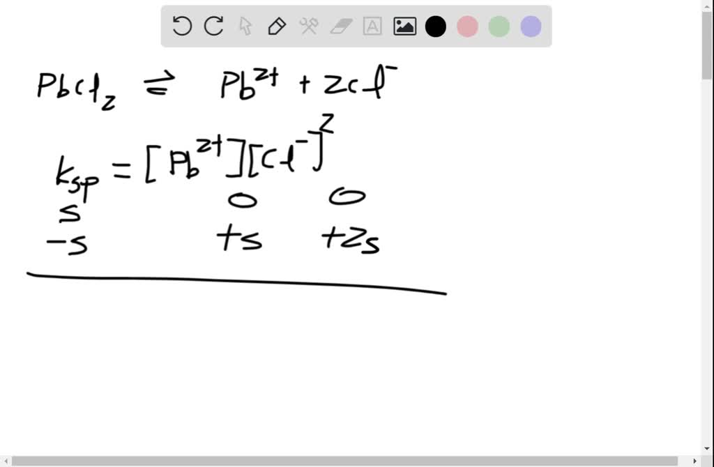 SOLVED:The solubility of PbCl2 in water is 1.62 ×10^-2 M. Calculate the ...