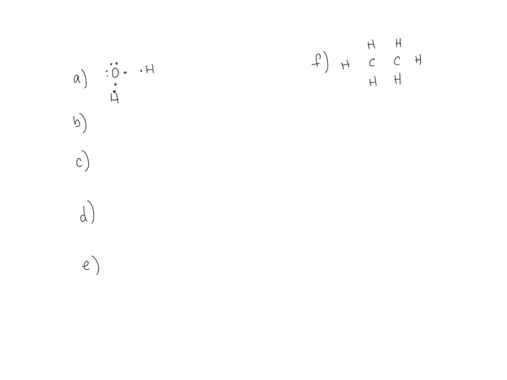 Solved Draw The Lewis Structures For Molecular Compounds With Single And Multiple Bonds