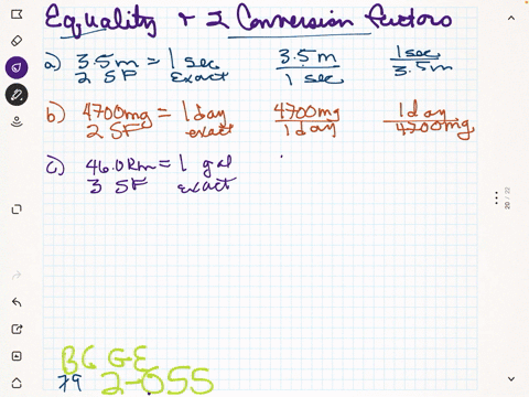 ⏩SOLVED:Write the equality and two conversion factors, and identify… | Numerade