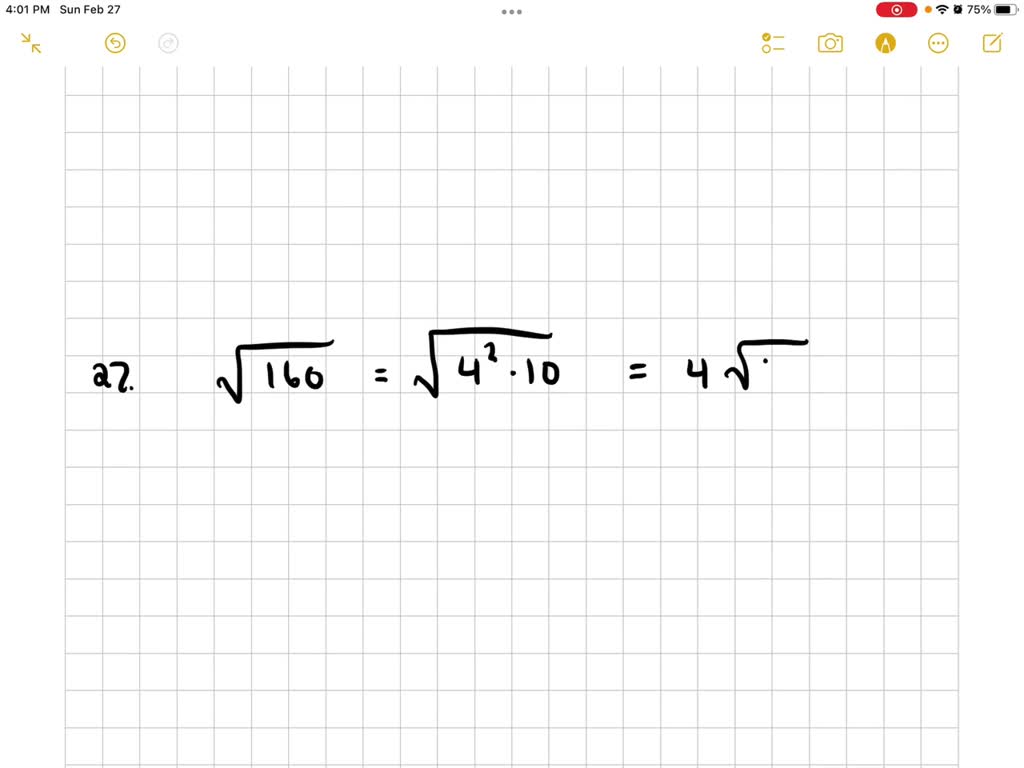 SOLVED Change Each Radical To Simplest Radical Form sqrt 160 