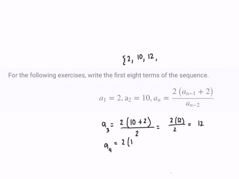 SOLVED:For the following exercises, write the first eight terms of the ...