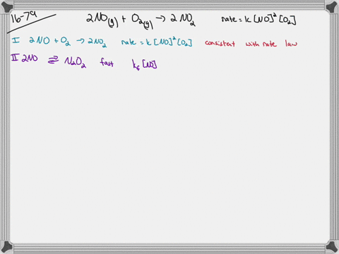 SOLVED:In a study of nitrosyl halides, a chemist proposes the following ...
