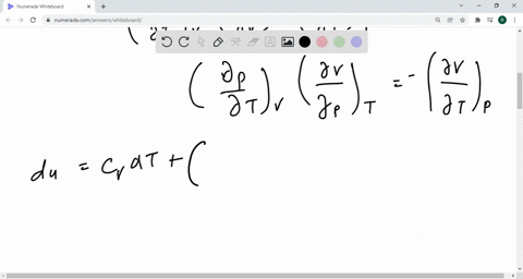 ⏩SOLVED:Derive expressions for (∂u / ∂P)T and (∂h / ∂v)T in terms of ...