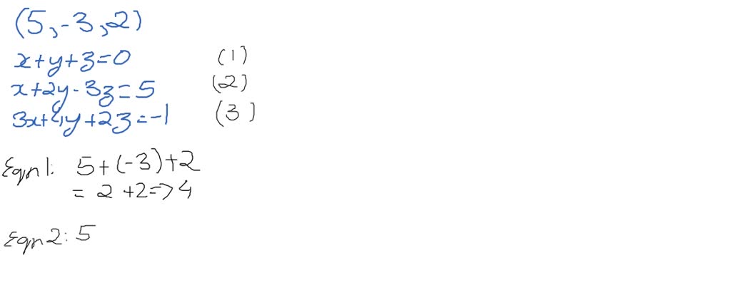 Determine if the given ordered triple is a soluti…