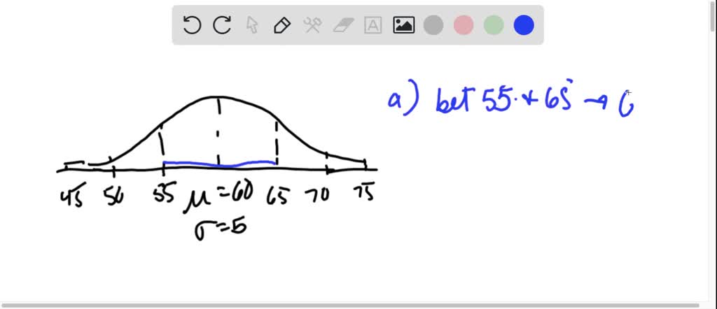SOLVED:The mean of a normal probability distribution is 60 ; the ...