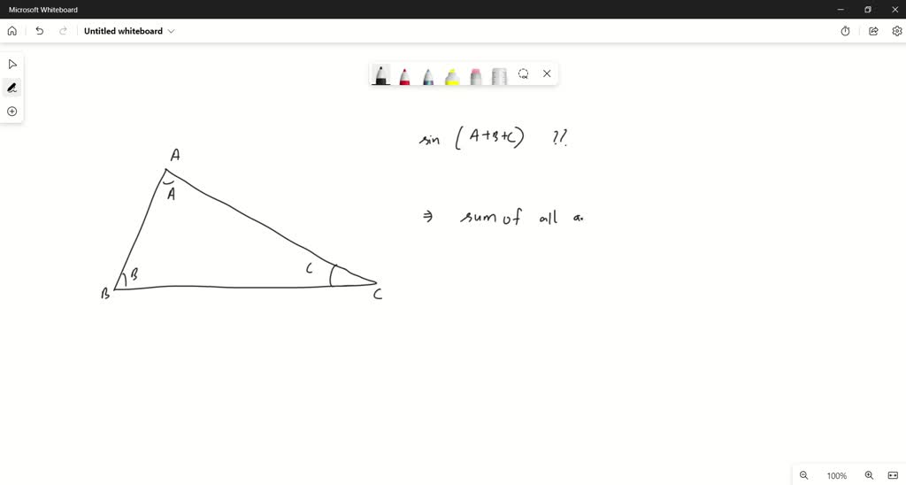 ⏩SOLVED:Show that if A, B, and C are the angles of a triangle, then… | Numerade